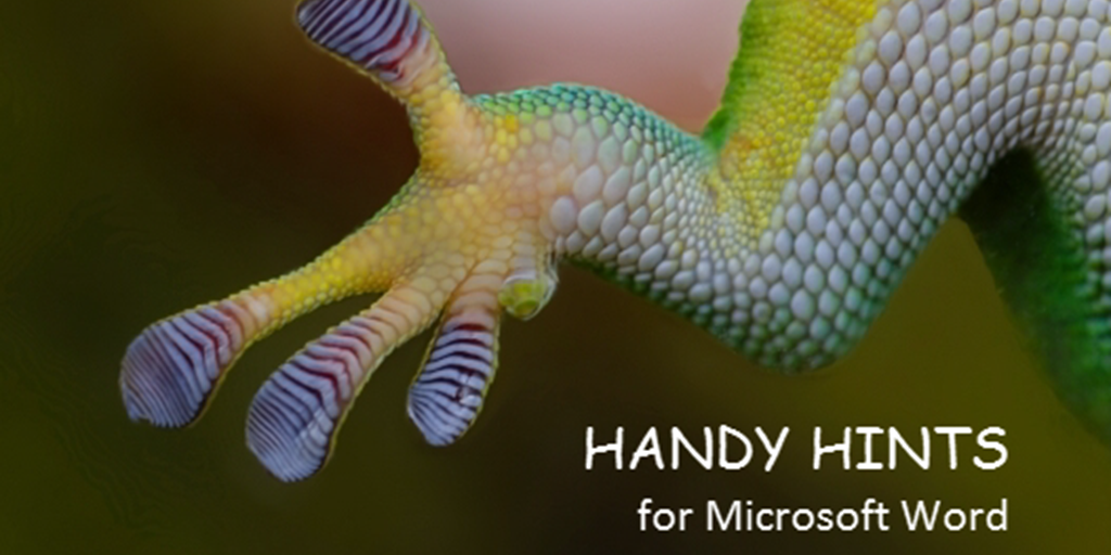 Handy hints for Microsoft Word – Rubida Communications